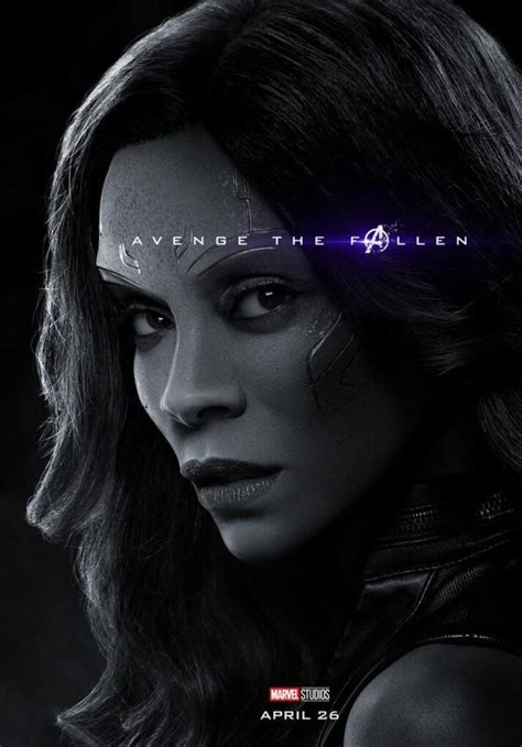 Zoe Saldana Avengers Endgame 2019 Promo Poster • Celebmafia