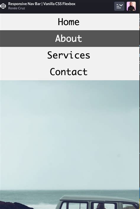 Build A Responsive Navigation Bar From Scratch With Css Flexbox And Media