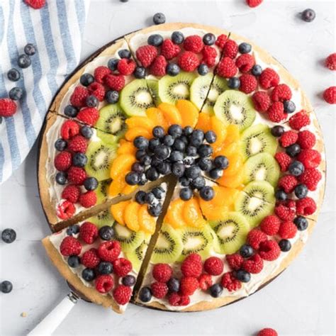 Easy Fruit Dessert Pizza Tastes Of Homemade
