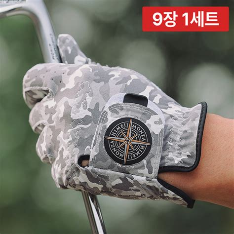 웰컴딜 9장 1세트 히메지몬자 시그니처 카모 이중덧댐 이지탭 골프장갑 E46102 딜팡 골프용품 전문쇼핑몰
