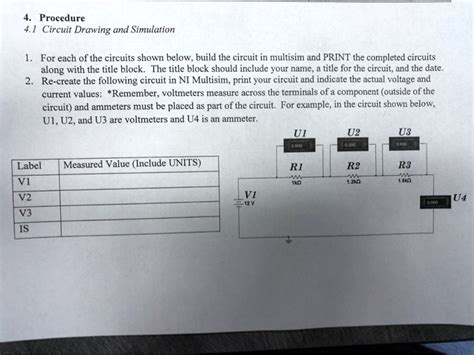 4 Procedure 41 Circuit Drawing And Simulation 1 For Each Of The