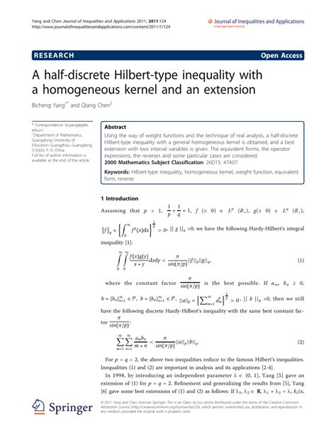 Pdf Half Discrete Hilbert Type Inequality With A Homogeneous Kernel And An Extension