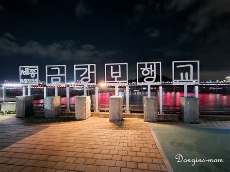 세종 야경 관광 명소 이응다리 금강보행교 2023 세종 빛 축제