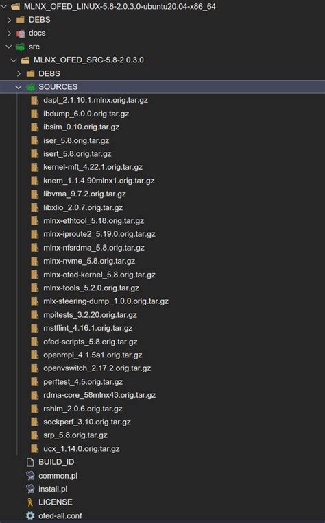 Editing Mellanox OFED