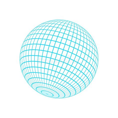 90s Brutal 3d Wireframe Sphere Stock Illustration Illustration Of Tech Line 344552293