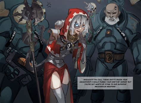 Adeptus Mechanicus And Leagues Of Votann Warhammer K Drawn By Celestial Fang Danbooru