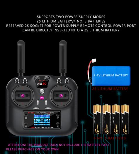 Hotrc Hot Rc Ht 10a Ht10a 24ghz 10ch Remote Controller F 10a F10a Rec