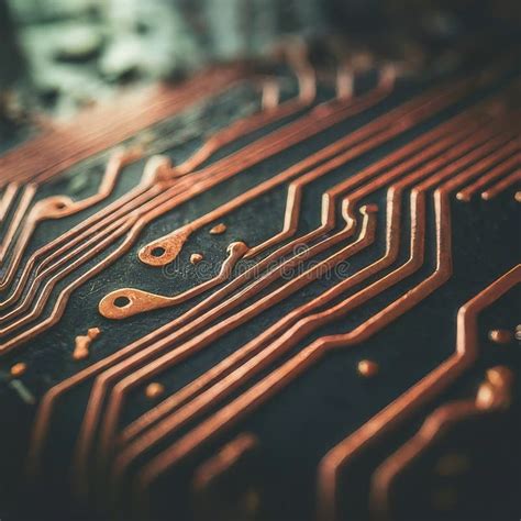 Abstract Electronic Circuit Board Stock Illustration Illustration Of