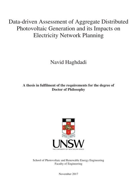 Pdf Data Driven Assessment Of Aggregate Distributed Photovoltaic