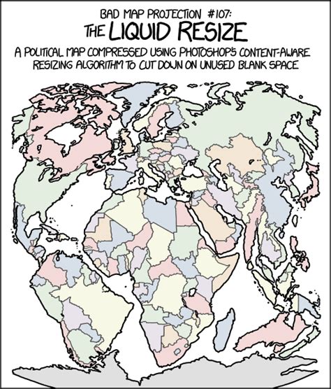 Xkcd Bad Map Projection Liquid Resize