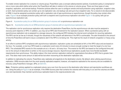 Protection Policies Dell Powerstore Vmware Live Site Recovery Best Practices Dell