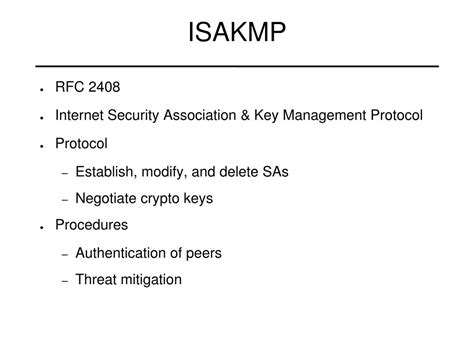 Ppt Isakmp Powerpoint Presentation Free Download Id 1086394
