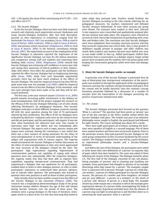 The Socratic Dialogue And Teacher Education Pdf