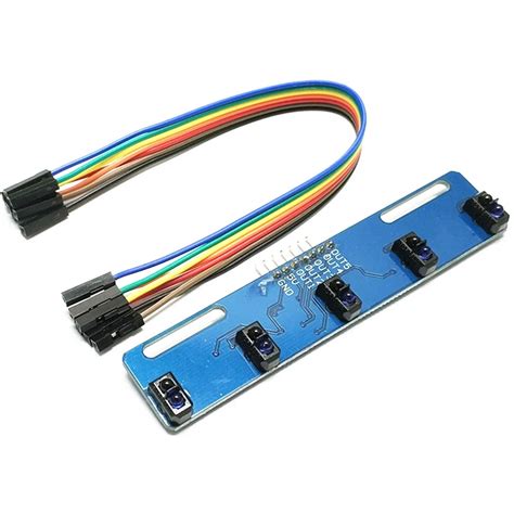 Módulo Sensor Ir 5 Canais Para Robô Seguidor De Linha Array De Sensores