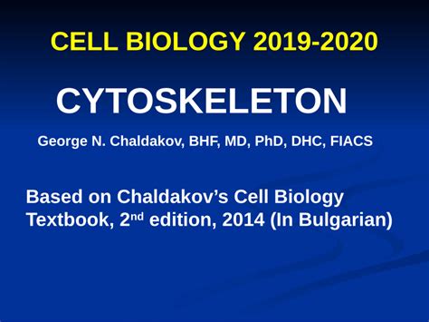 PDF Lecture Cell Biology CYTOSKELETON
