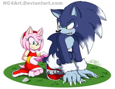 Sonic And Amy By Hc4art On Deviantart