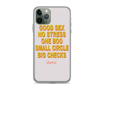 Good Sex No Stress One Boo No Ex Small Circle Big Checks IPhone Cases