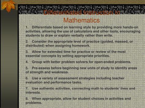 Ppt Differentiated Instruction In The Classroom Powerpoint Presentation Id 257271