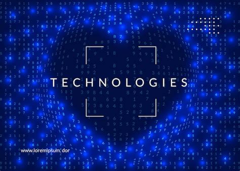 Premium Vector Big Data Background Technology For Visualization