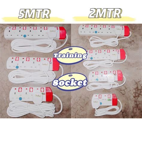 Sirim 2g 3g 4g 5g~~2m 5meter Extension Trailing Socket Adapter Sirim Approved Shopee Malaysia