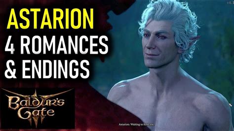Astarion All 4 Romance Scenes And Endings Baldurs Gate 3 Bg3 Youtube
