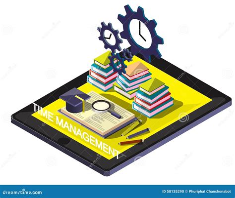 Illustration Of Info Graphic Time Management Concept Stock Vector Illustration Of Planning