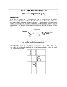 7 Segment Display Lab Multisim VHDL Design