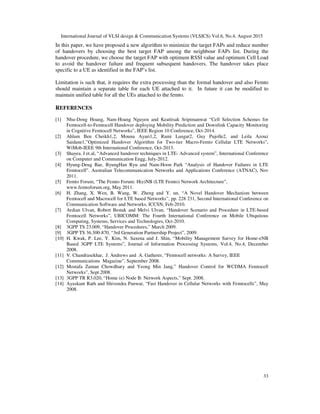 A Novel Handover Algorithm For Lte PDF Computer Networking Computing
