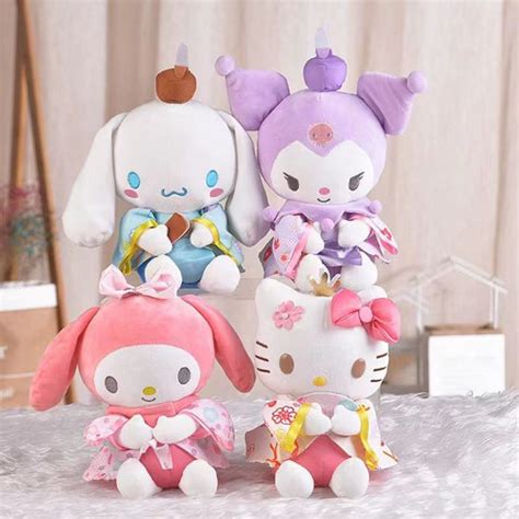 Jual Boneka Cinnamoroll Melody Kuromi Hello Kitty Kimono Hanbok Lucu