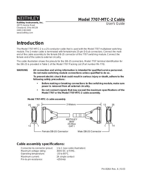 Tektronix 7707 Mtc 2 Users Guide