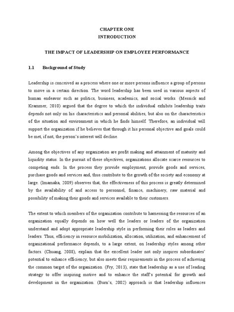 Research Proposal Pdf Leadership Sampling Statistics