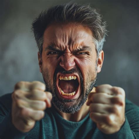 Premium Photo Angry Facial Expression Visual Photo Album Full Of