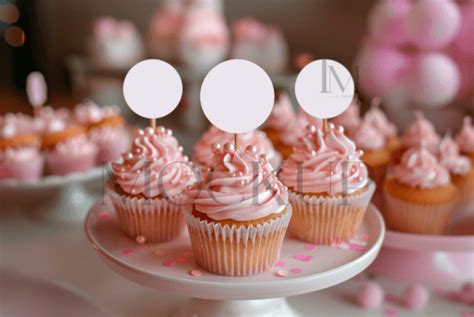 Cupcake Toppers Mockup Graphic By TatiMockups Creative Fabrica