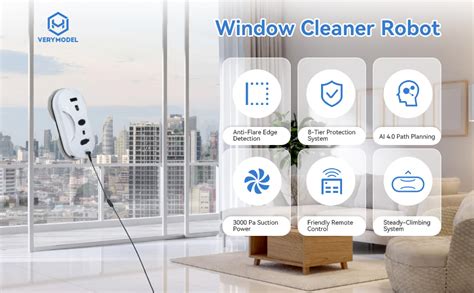 Amazon.com - VERYMODEL Smart Window Cleaning Robot with Automatic Dual ...