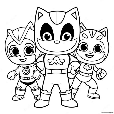 Pj Masks Halloween Coloring Pages