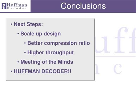 ppt huffman encoder project powerpoint presentation free download