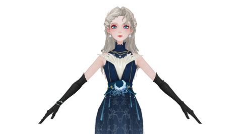 摇曳蓝芒 女 哈利波特魔法觉醒手游，mmd模型下载，mmd动作下载，mmd场景下载，mmd资源库，mmd绑骨建模k帧接单，mmd道具下载