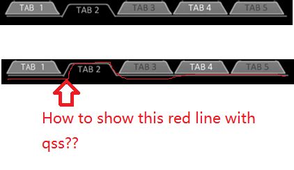 Qtstylesheets In Qt How To Customize A QTabWidget As Below Via Qss
