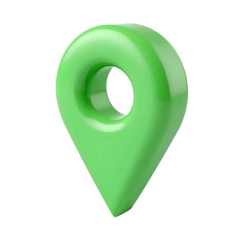 A Green 3d Location Pin Pointer 52293317 Png