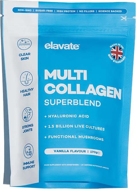 Marine And Bovine Collagen Powder For Women 40 Vanilla Flavour 7050mg