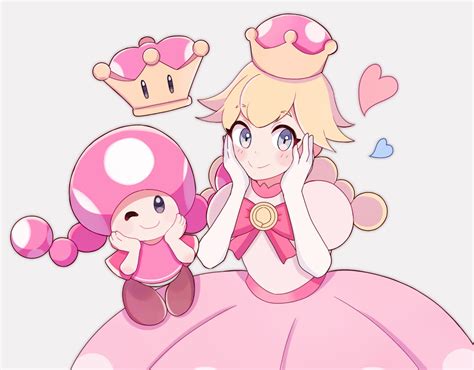 Toadette And Peachette Mario And 1 More Drawn By Kinu