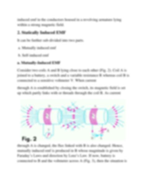 Solution What Are The Types Of Induced Emf Studypool