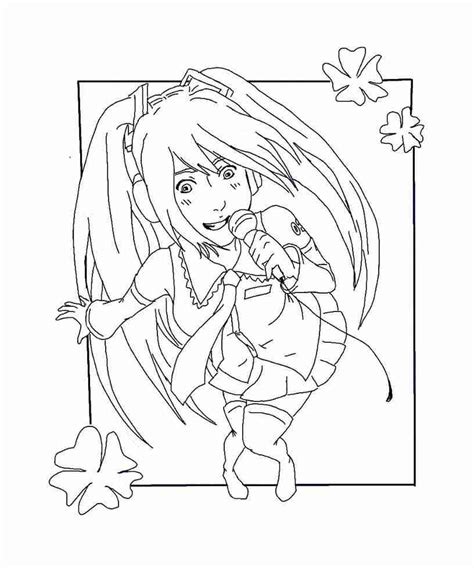 Hatsune Miku Coloring Pages At Getdrawings Free Download