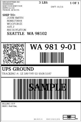 Ups Label Format Supported By Woocommerce Ups Plugin