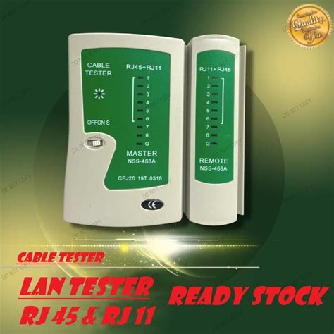 Jual Lan Tester Alat Penguji Kabel Lan Rj45 Telepon Tester Rj11 Lan Tester Shopee Indonesia
