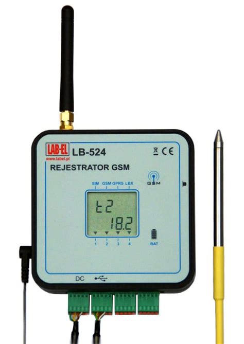 Four Channel Thermometer Temperature Logger With GSM GPRS LB 524T4