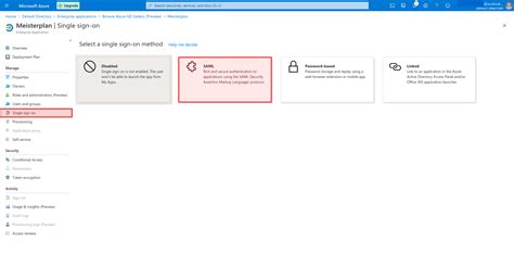 Configuring SSO With Azure AD SAML Meisterplan Help Center