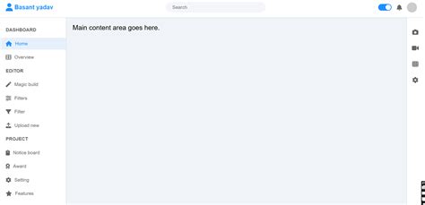 Create A Responsive An Attractive Side Bar By Using Html Css And Java