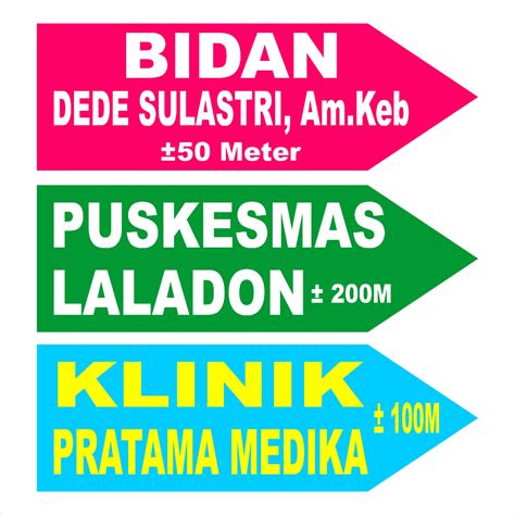 Jual Promo Cod Plang Akrilik Arah Panah Penunjuk Arah Papan Acrylic