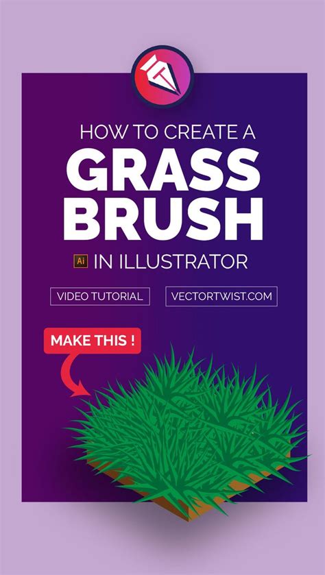 How To Create A Grass Brush In Illustrator Illustrator Tutorials Vector Brush Isometric Design
